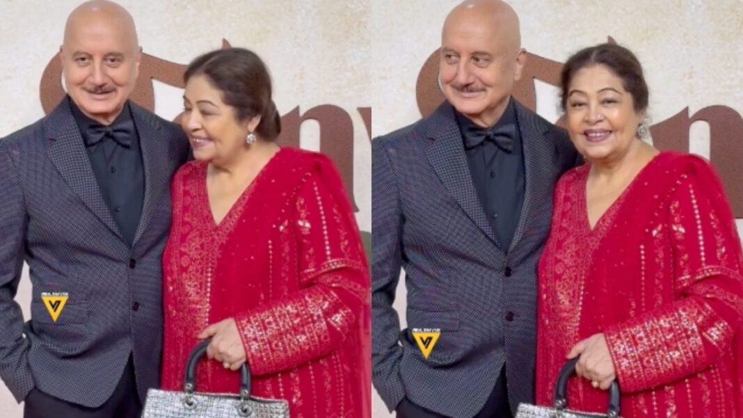 Kiran Kher Makes a Rare Red Carpet Appearance at Anupam Kher's Film ...